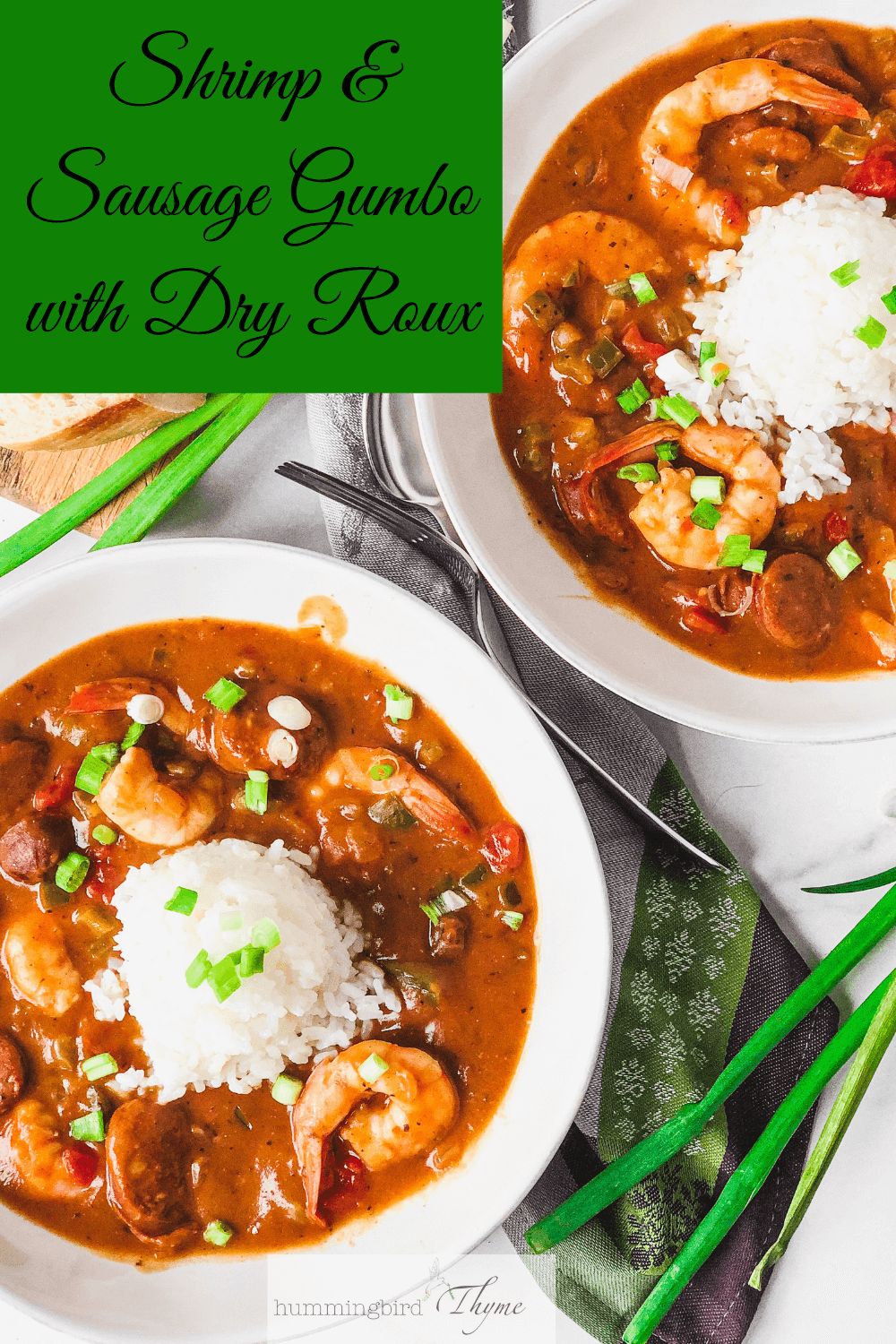 Healthier Shrimp and Sausage Gumbo Recipe - Hummingbird Thyme